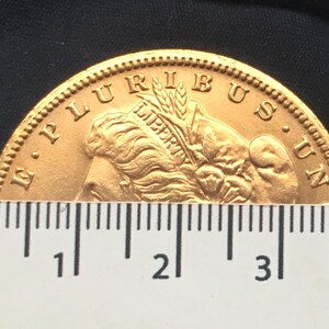 Morgan Dollar *1878* One Dollar - Gold Plated / United States of ...