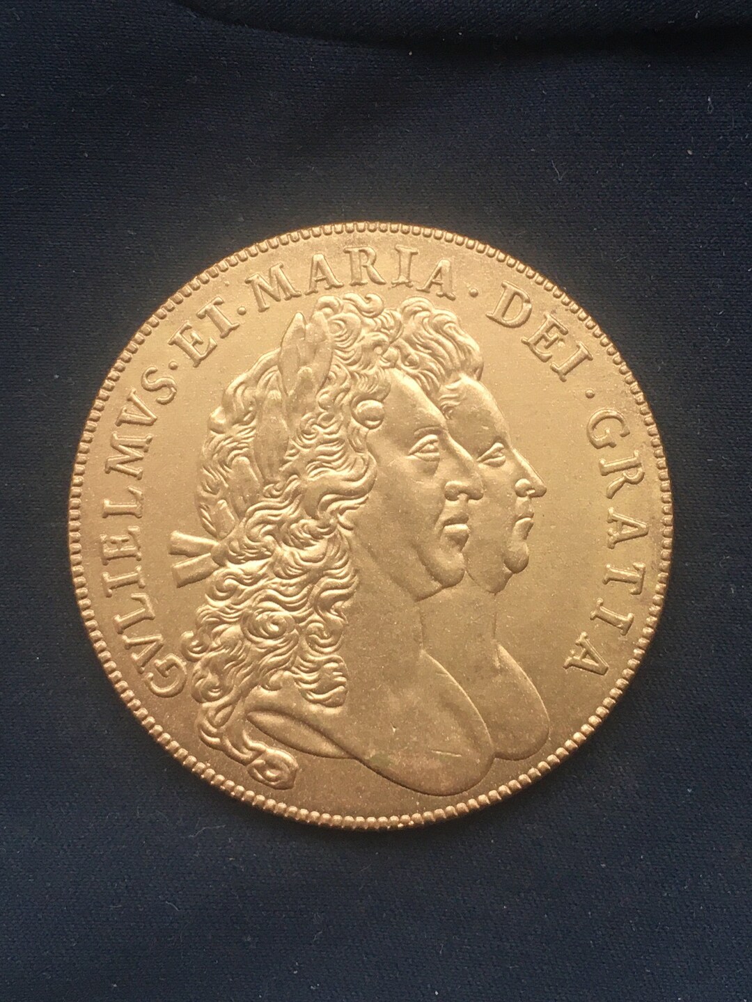 William & Mary *1691* One Guinea - Gold Effect / British Coins - Etsy