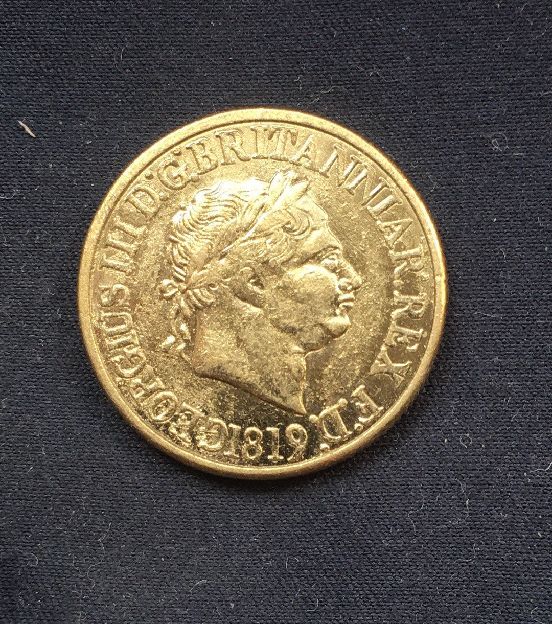 Super *1819* George 111 Sovereign - Gold Effect / British Coins - Etsy