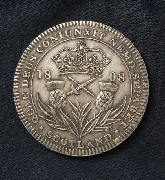 George 111 1808 Scottish Crown / Old British Coins - Etsy UK