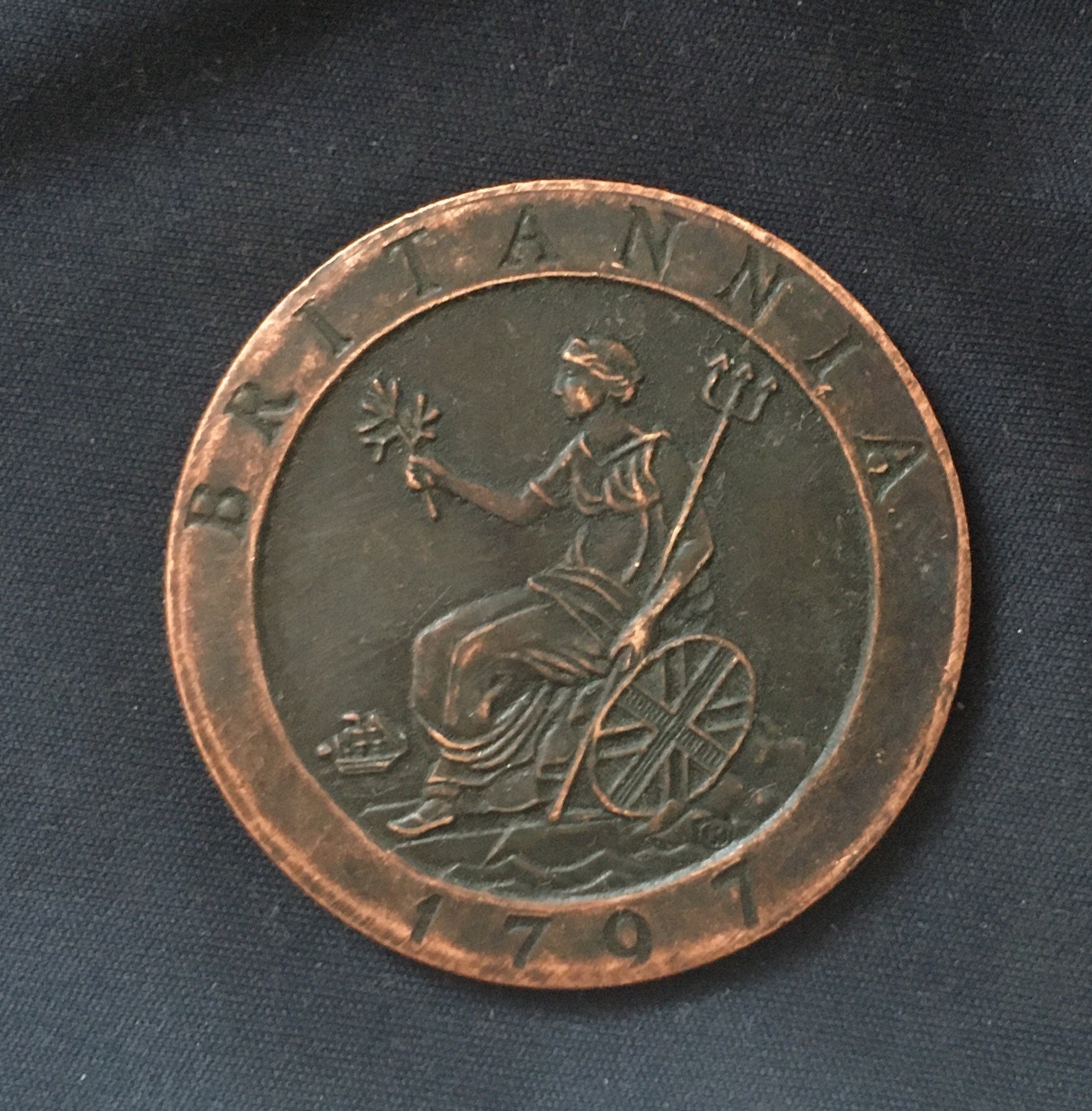 Cartwheel Penny 1797 King George 111 British Coin - Etsy