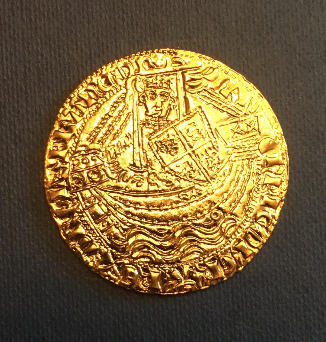 Historical Henry V *1413_1422* Noble - Gold Effect / Old English Coins ...