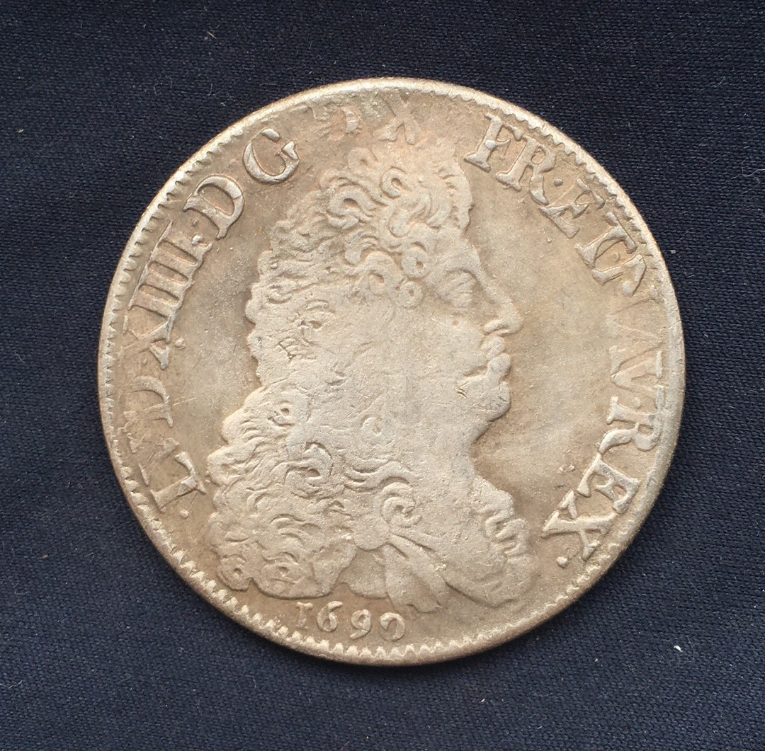 Historical Louis X1V *1690* Ecu Aux 8L - Paris / French Coins ...