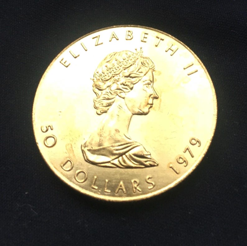 Canadian Maple *1979*.999 - Elizabeth 11 - Gold Plated / Canadian Coins ...