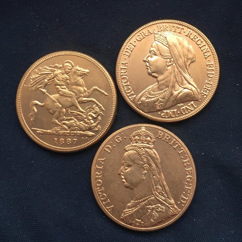 Sovereign Victoria Coin - Etsy