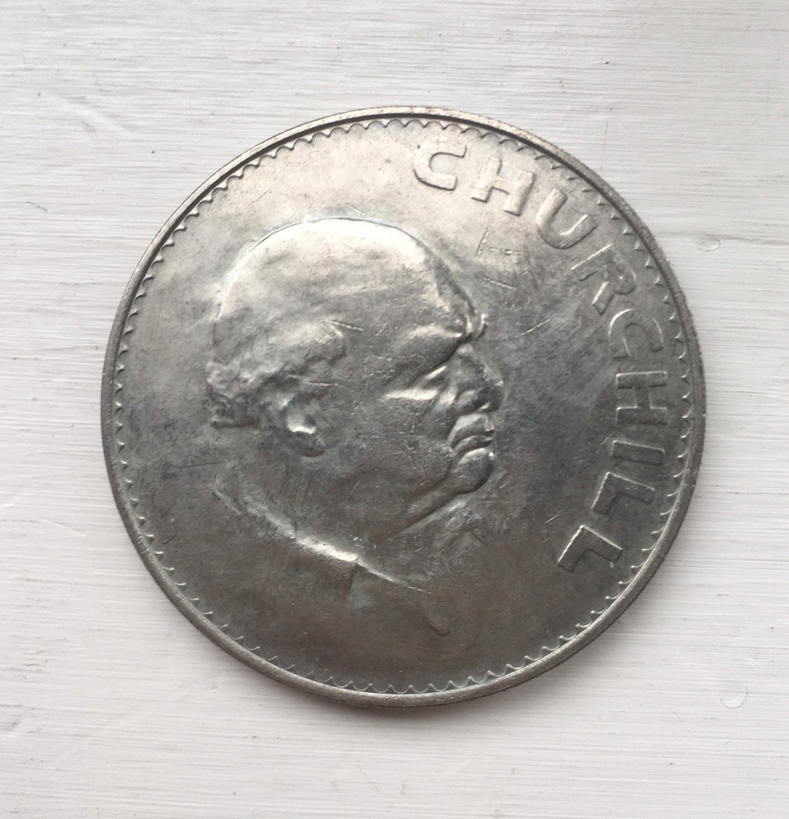 Queen Elizabeth 11 *1965* Crown Coin / Winston Churchill / British ...