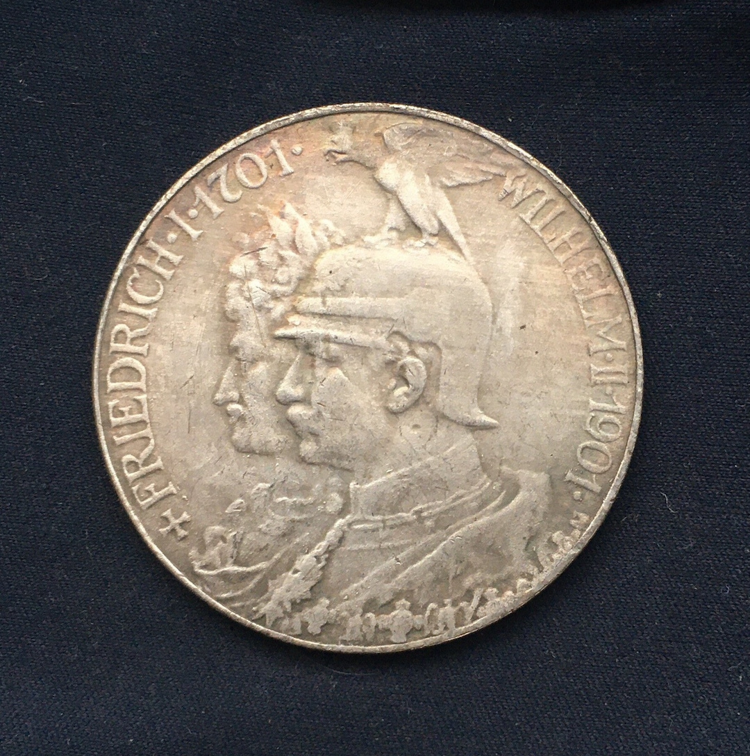 Excellent Friedrich 1st 1701_1901 Wilhelm 11 Funf Mark / Five Marks ...