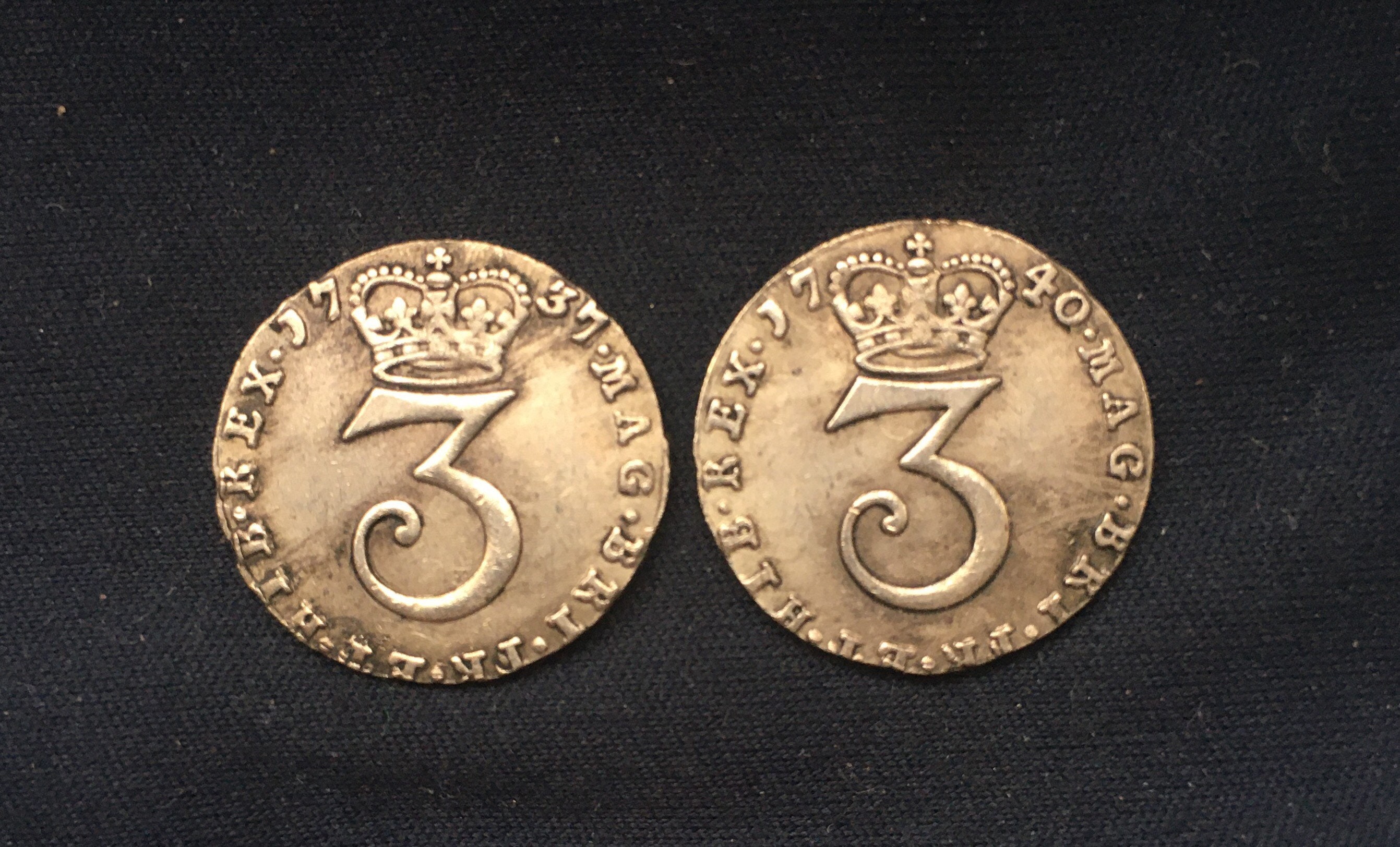 King George 11 1737 1740 Threepence Old British Coins - Etsy Canada