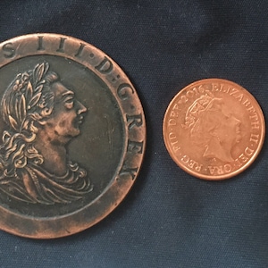 Cartwheel Penny - 1797 King George 111 - British Coin / Restrike - Etsy UK