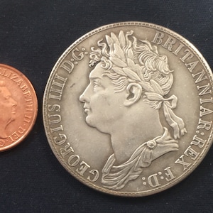 George 1V 1830 - Hibernian Crown / Old Irish Coin / Restrike - Etsy