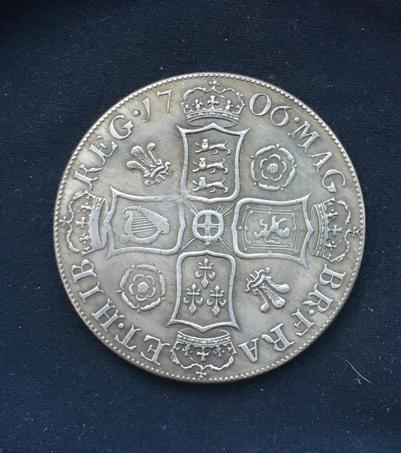 Queen Anne 1706 Crown Old British Coins - Etsy UK