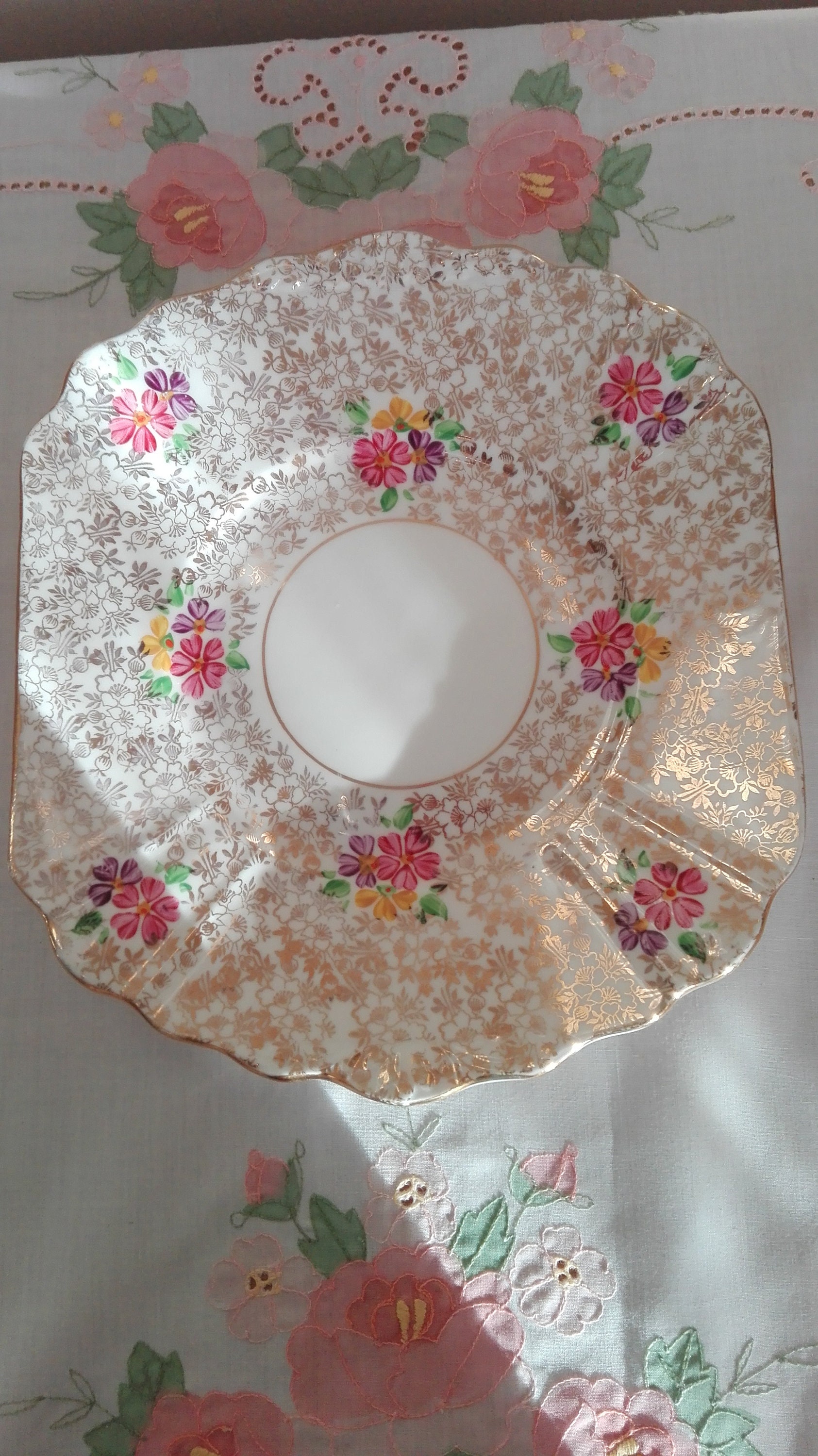 Vintage Phoenix Bone China T.F & S. Ltd Cake Plate - Etsy