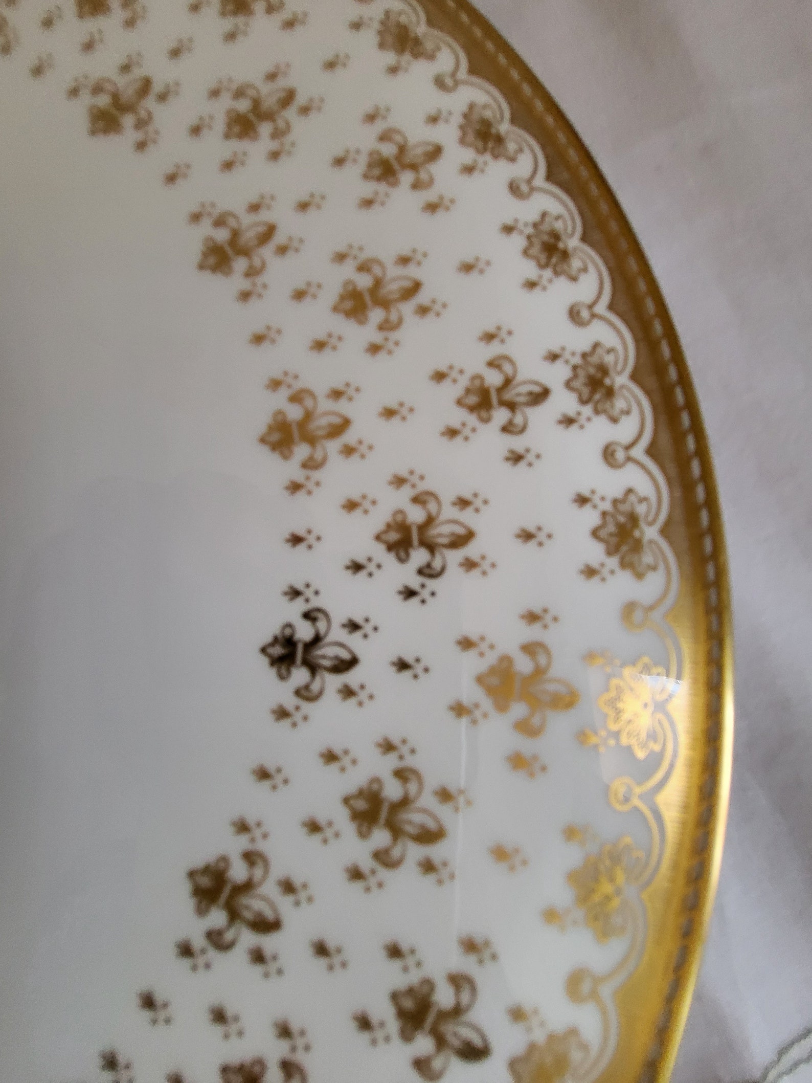 RARE Vintage Spode 'fleur De Lys Gold' Gateaux / Cake - Etsy UK