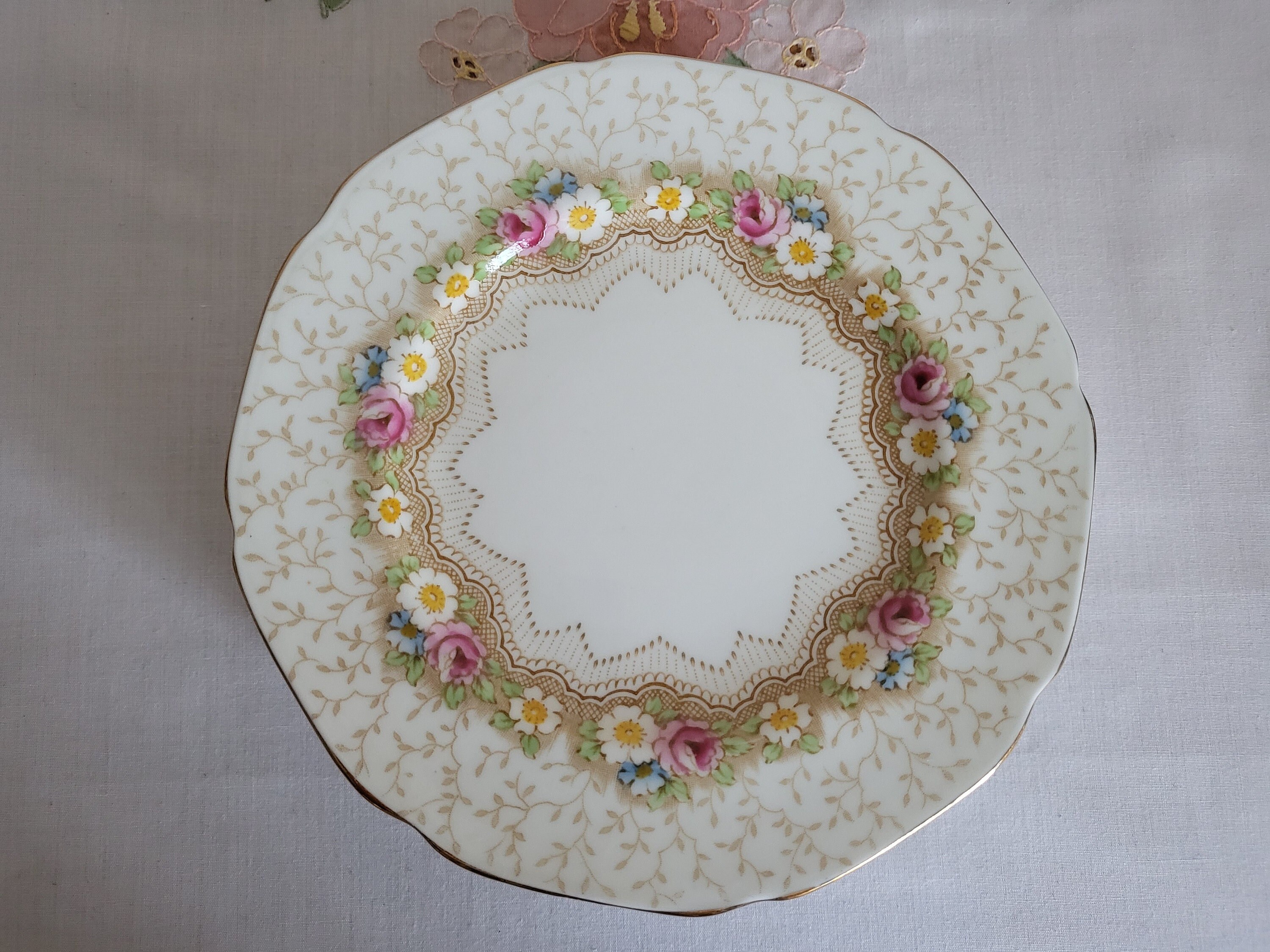 Vintage Replacement Paragon 'damask Rose' Side Plates X6 price per ...