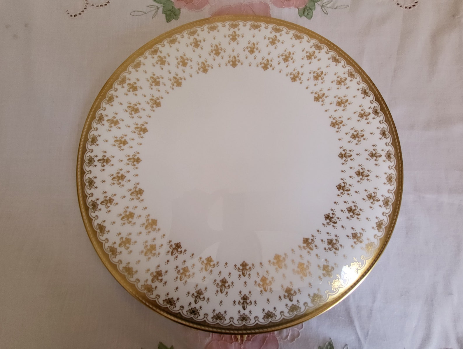 RARE Vintage Spode 'fleur De Lys Gold' Gateaux / Cake - Etsy UK