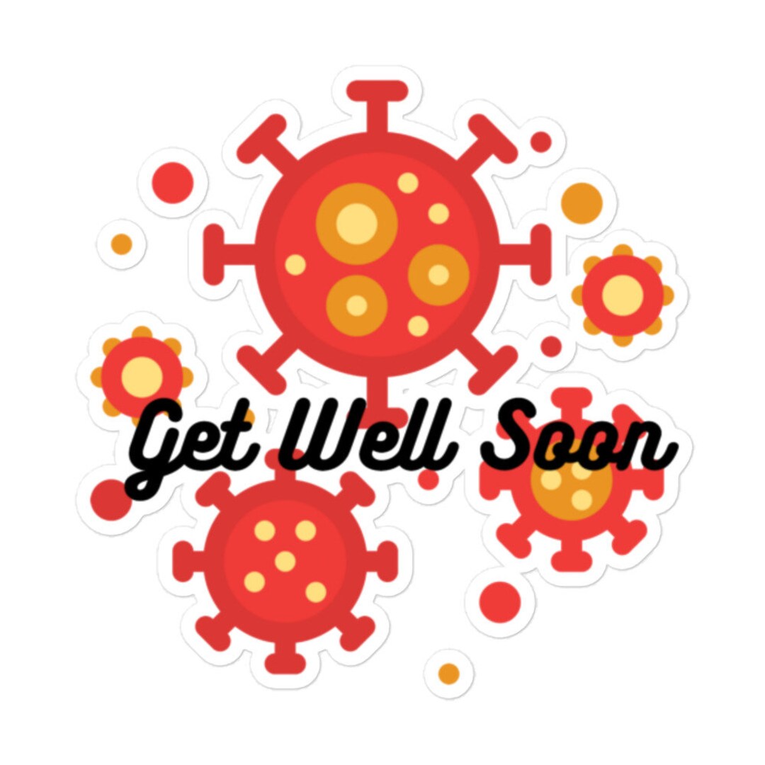 Get Well Soon Sticker - Etsy