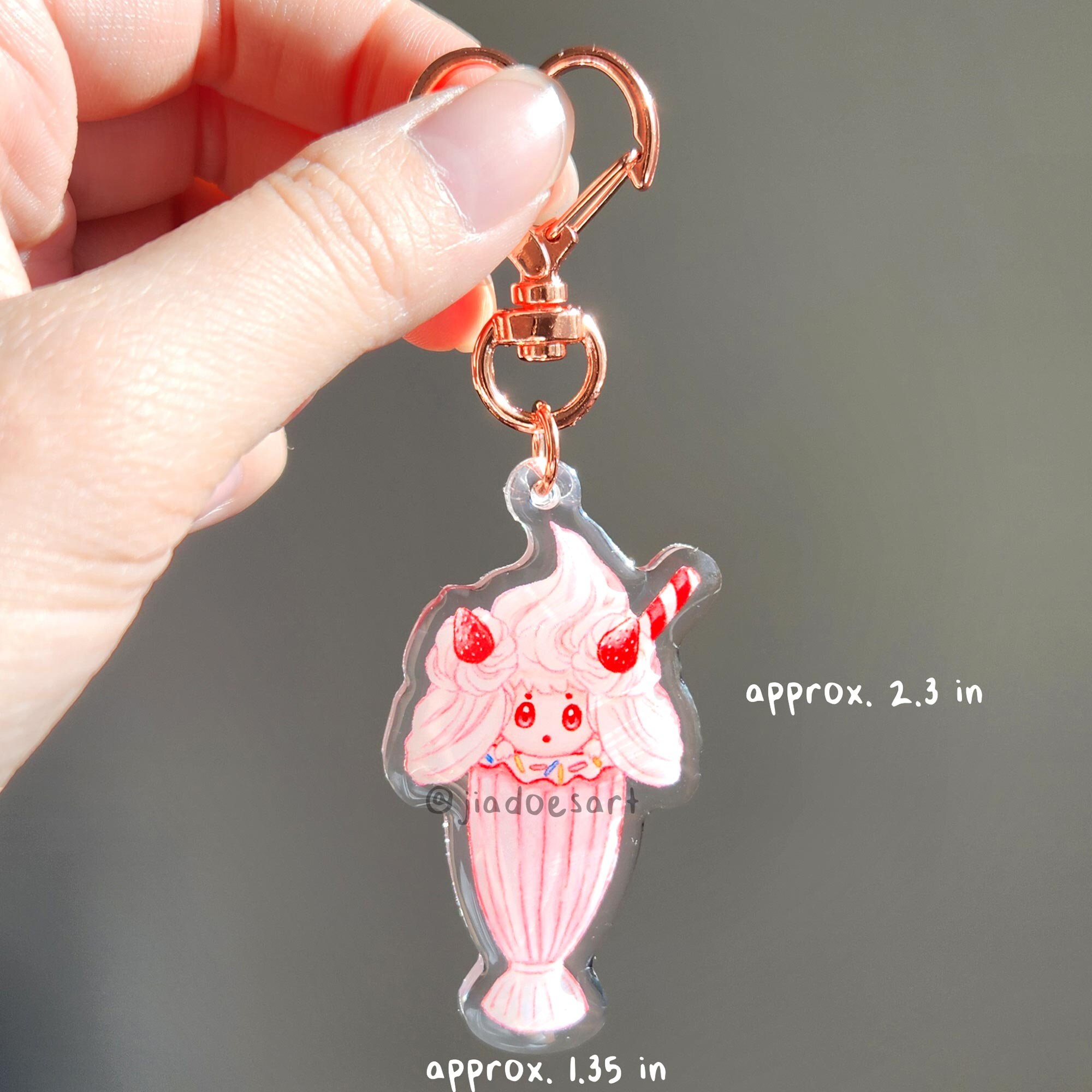 PKMN Milkshake & Boba Double-sided Acrylic Charms With Epoxy - Etsy