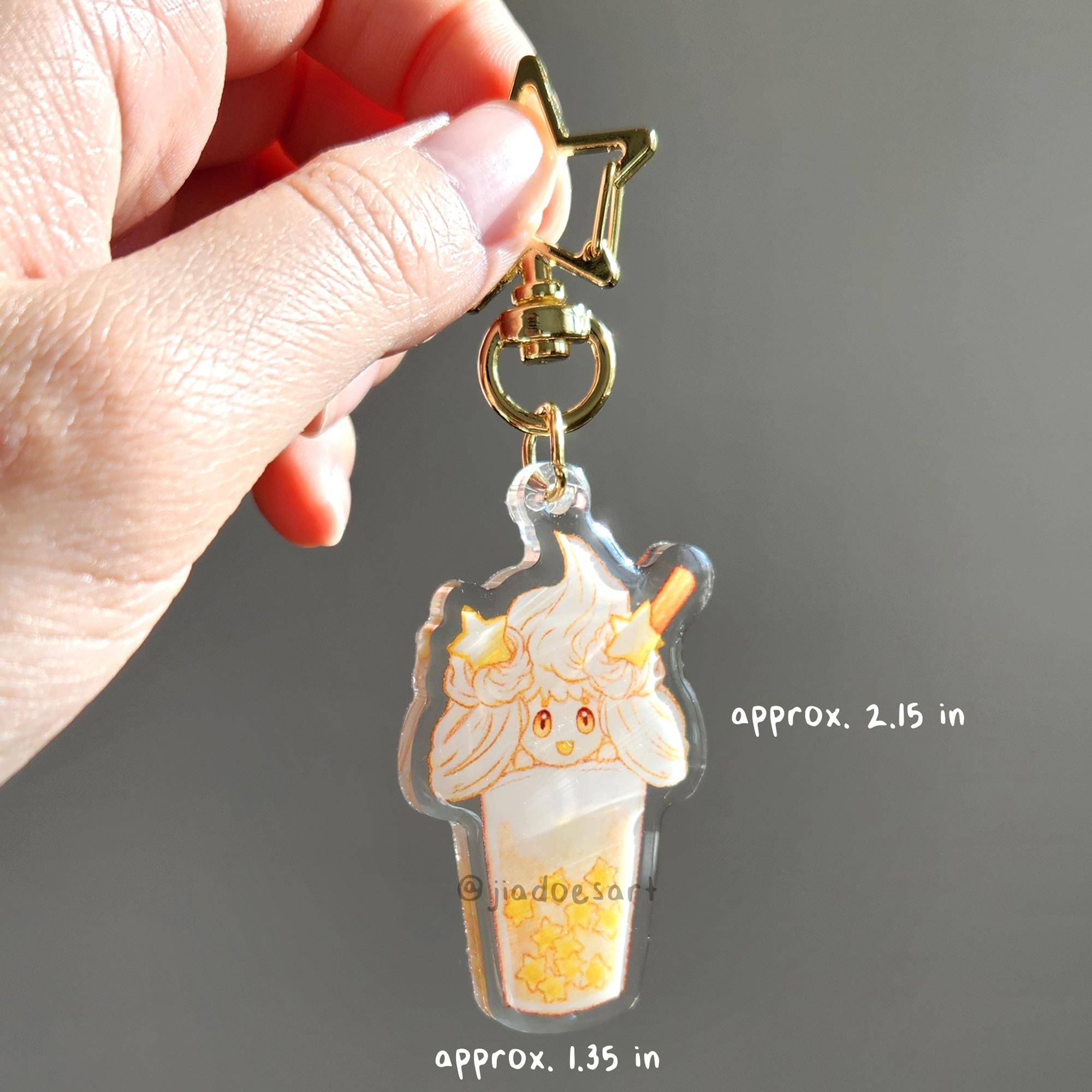PKMN Milkshake & Boba Double-sided Acrylic Charms With Epoxy - Etsy