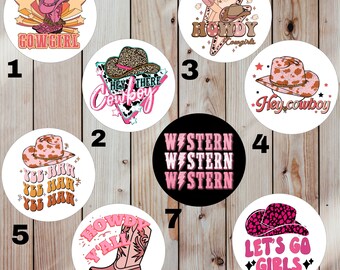 Western Cardstock Circles, Cardstock Cutouts, Freshies, Cardstock ...