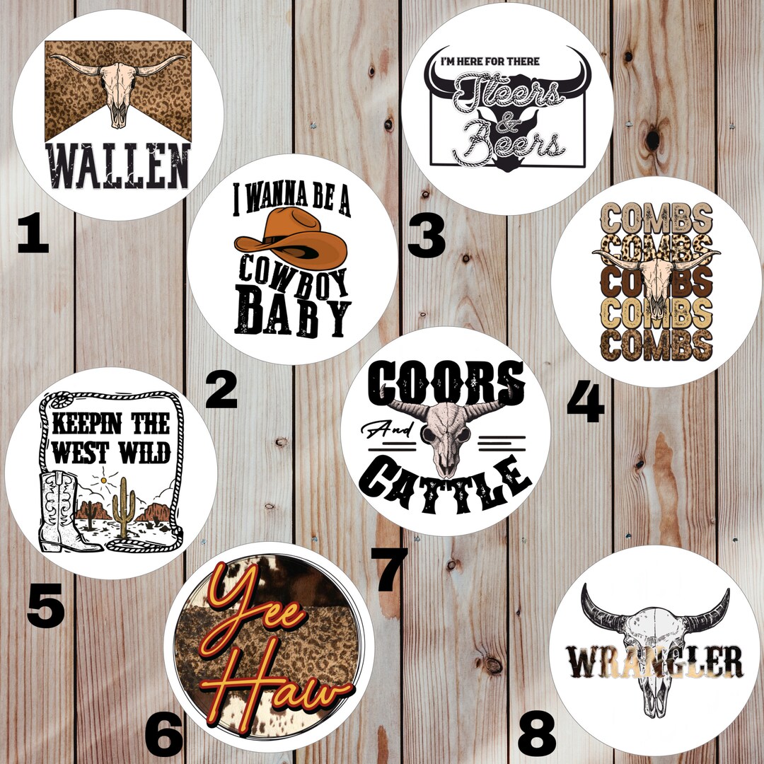 Western/cowboy Cardstock Cutouts - Etsy
