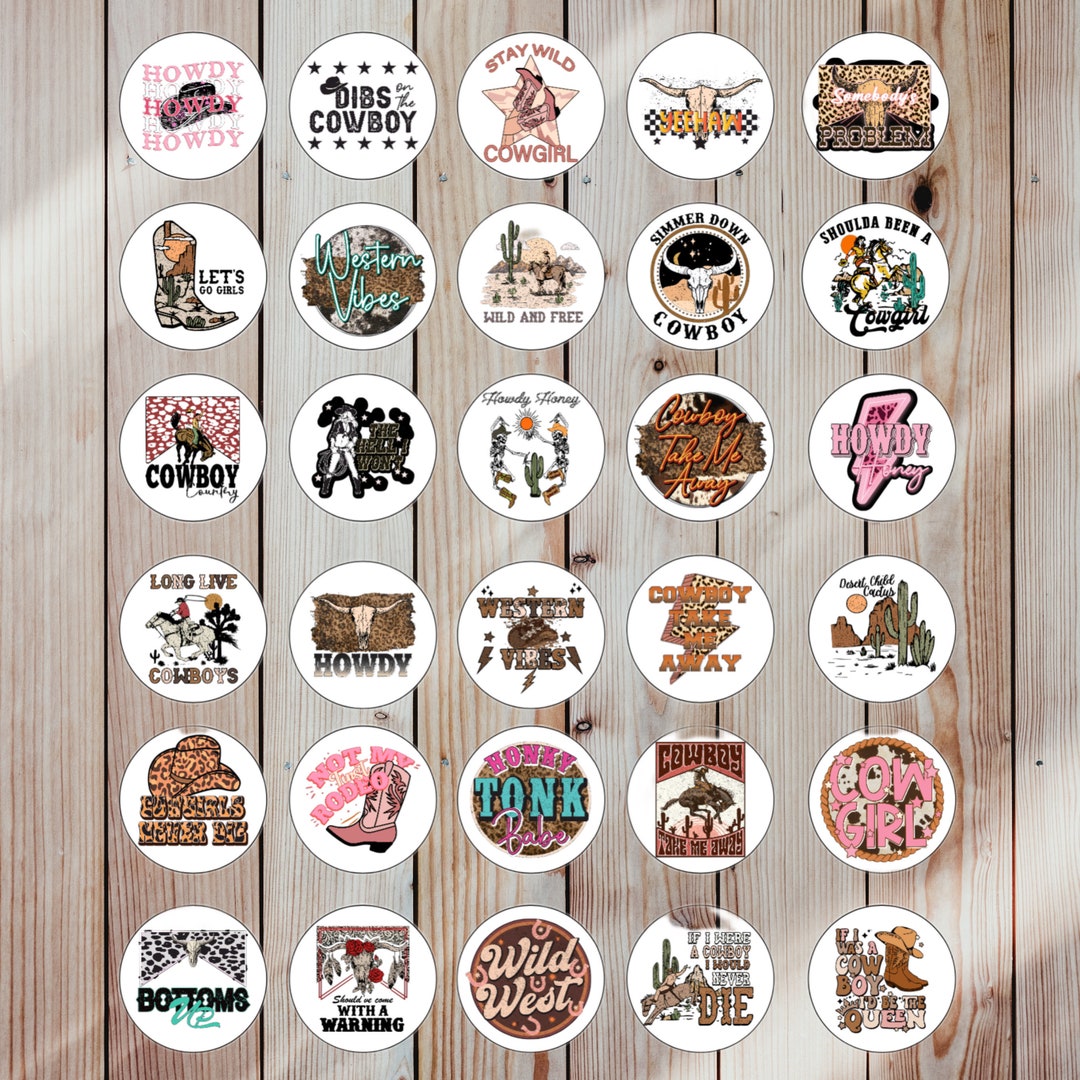 Western Cardstock Cutout Grab-bag - Etsy