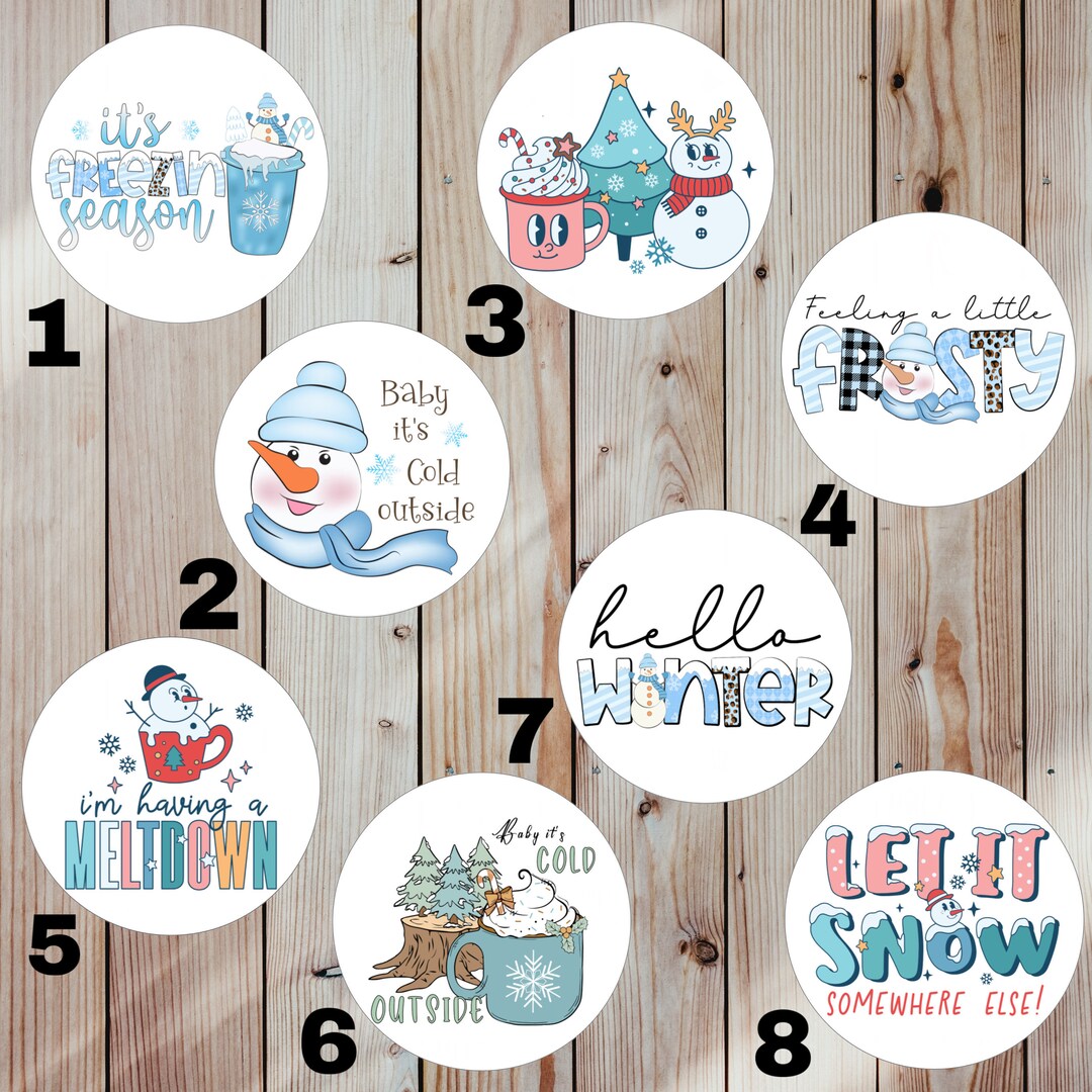 Winter Cardstock Cutouts - Etsy