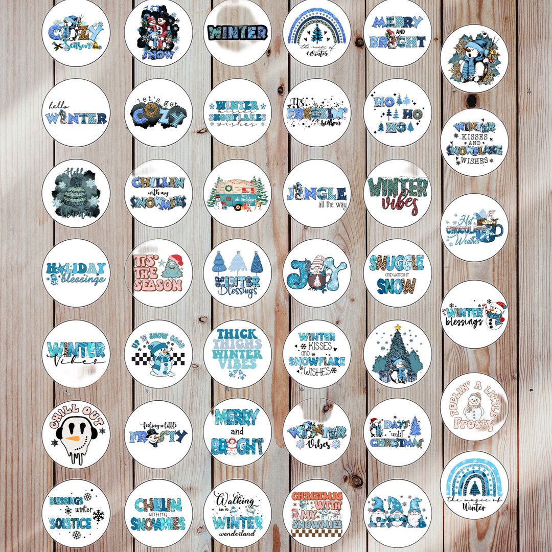 Winter Cardstock Cutouts Grab Bag - Etsy