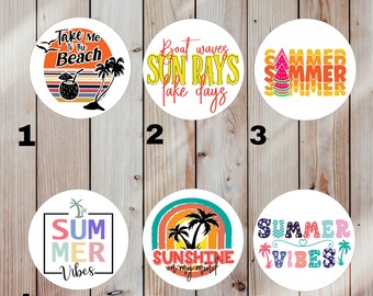 Retro Summer Cardstock Circles, Cardstock Cutouts, Freshies, Cardstock ...