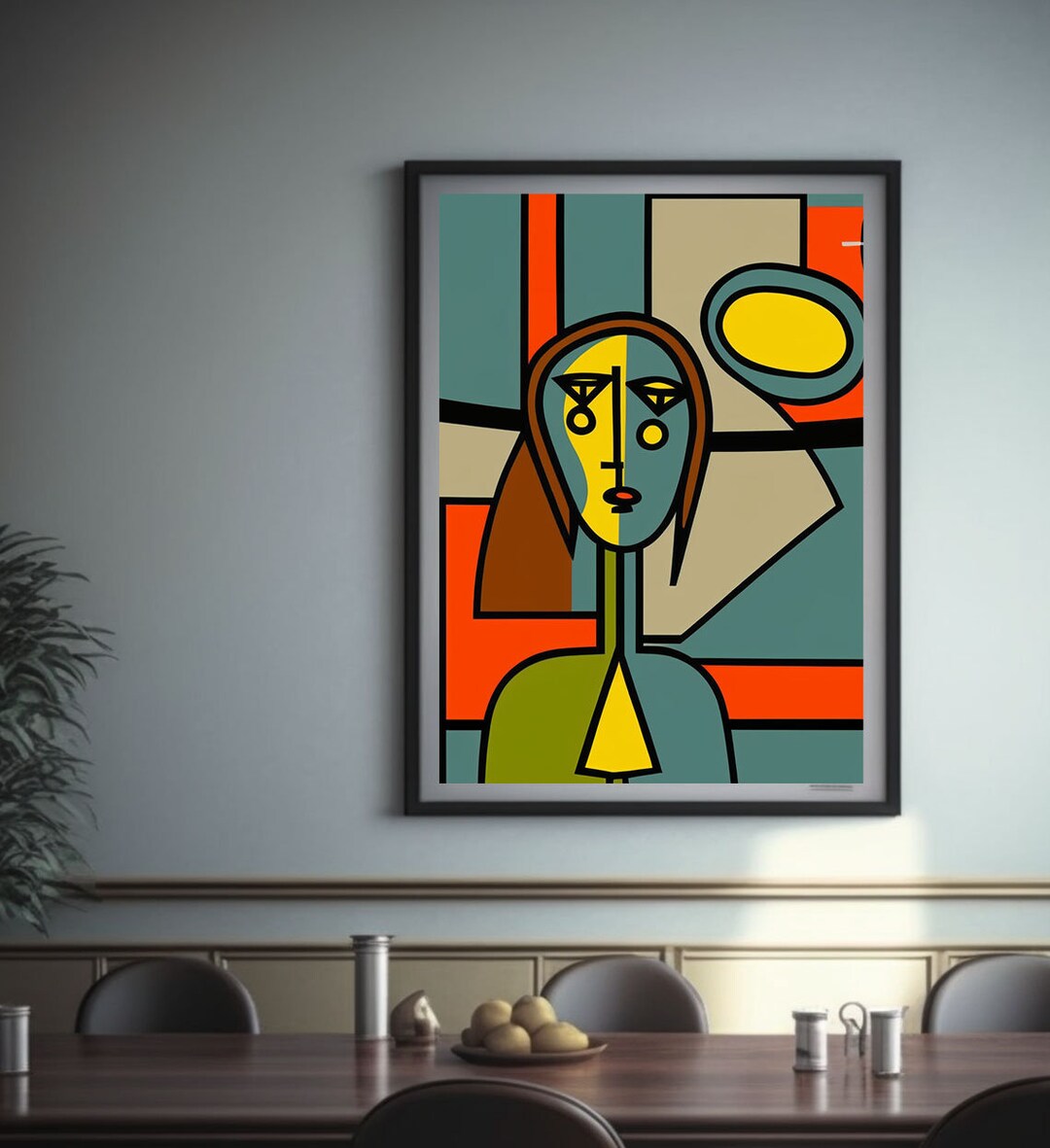 Abstract Painting | Cubism | Cubist Futurism | PRINTABLE Digital | 1/6 ...