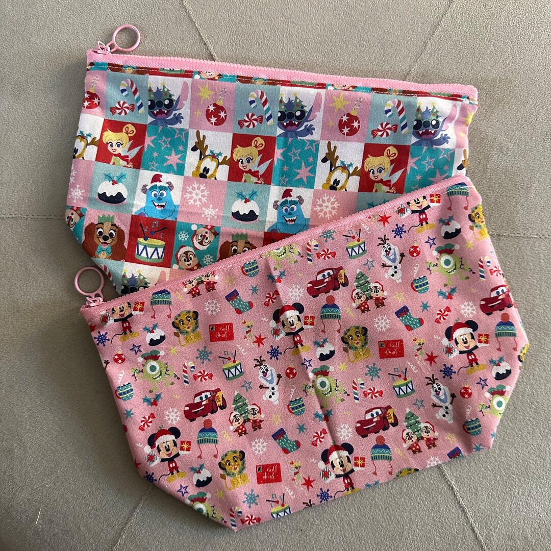 Handmade Pair of Disney Pixar Themed Cotton Zipped Pouches - Etsy