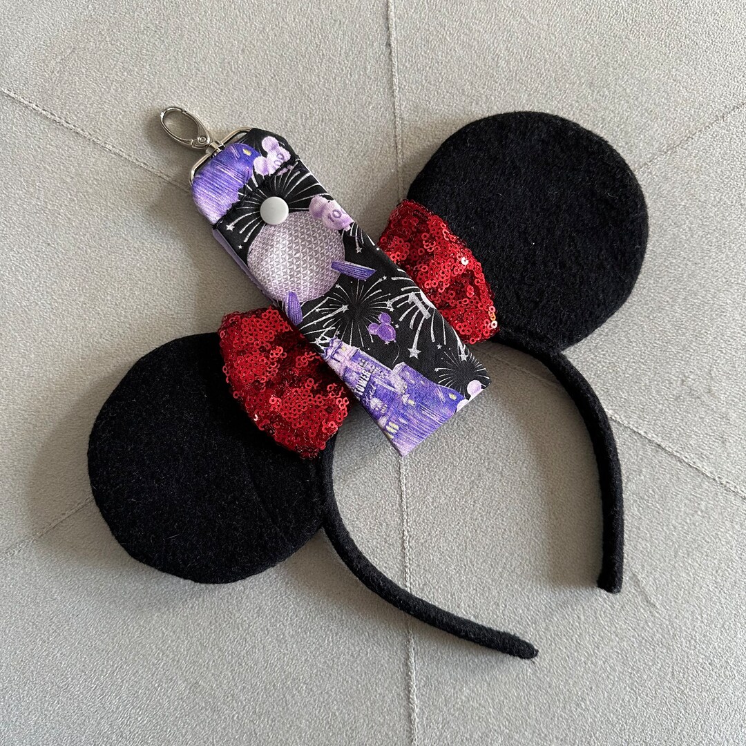 Handmade Disney Themed Fabric Ear Holder Keyring Disney 100 - Etsy