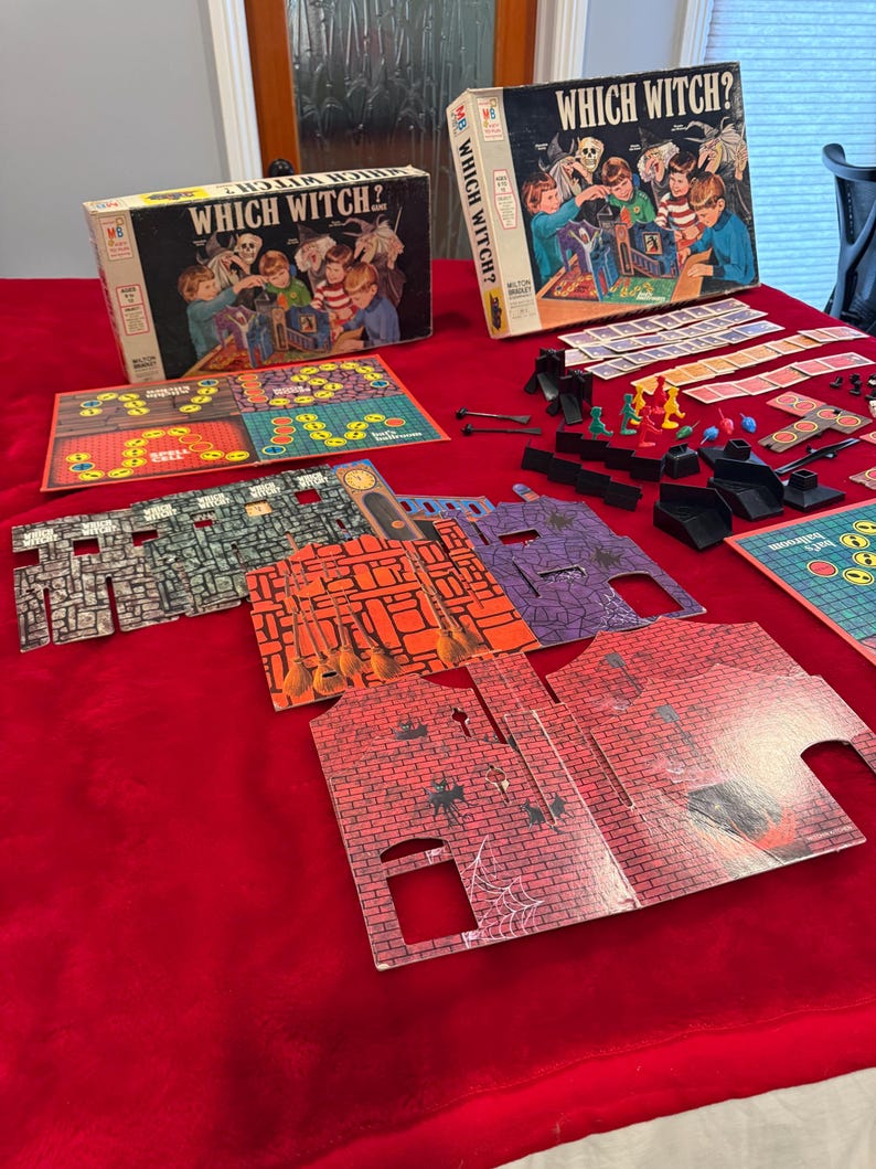 Vintage 1970s Which Witch Board Game, Complete & Parts Set - Etsy