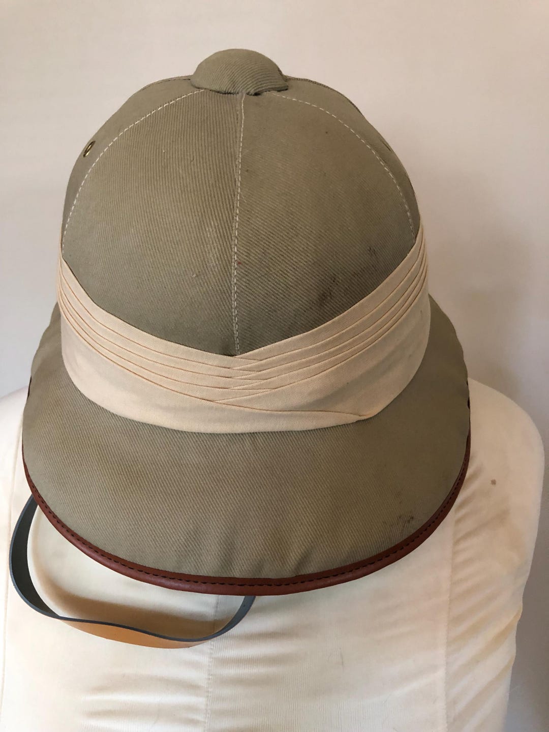 Vintage British Pith Army Jungle Helmet Size Inside Helmet Made in ...