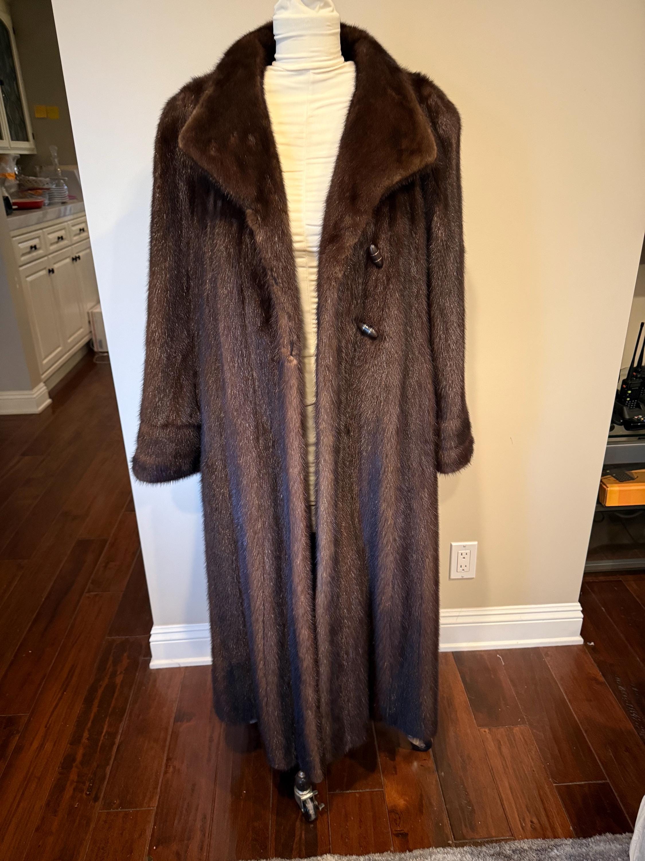 Vintage Full Length Mink Fur Coat, West German Finest - Etsy