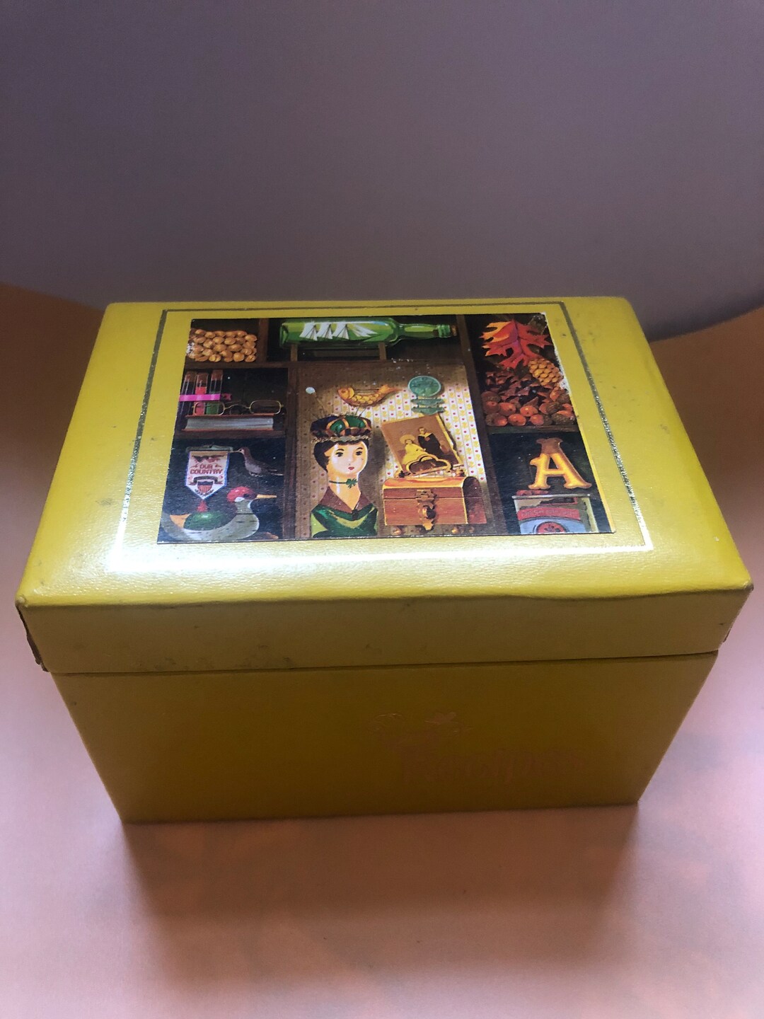 SUNNY Yellow 1970 Recipe Box - Etsy