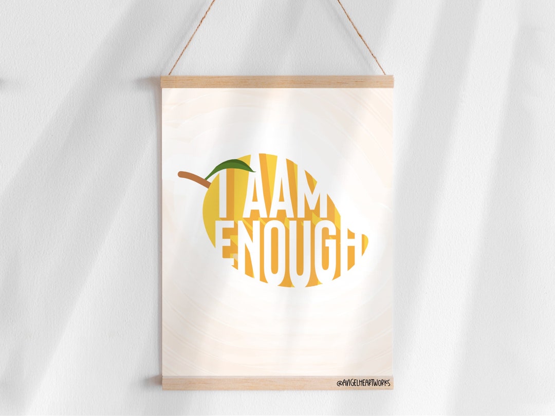 Mango (aam) Affirmation Art Print | Motivational Indian Wall Art ...