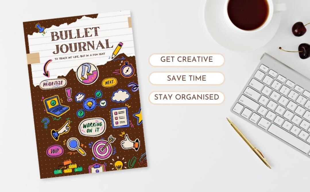 Premade Bullet Journal Notebook Undated Weekly Planner Dot Grid ...