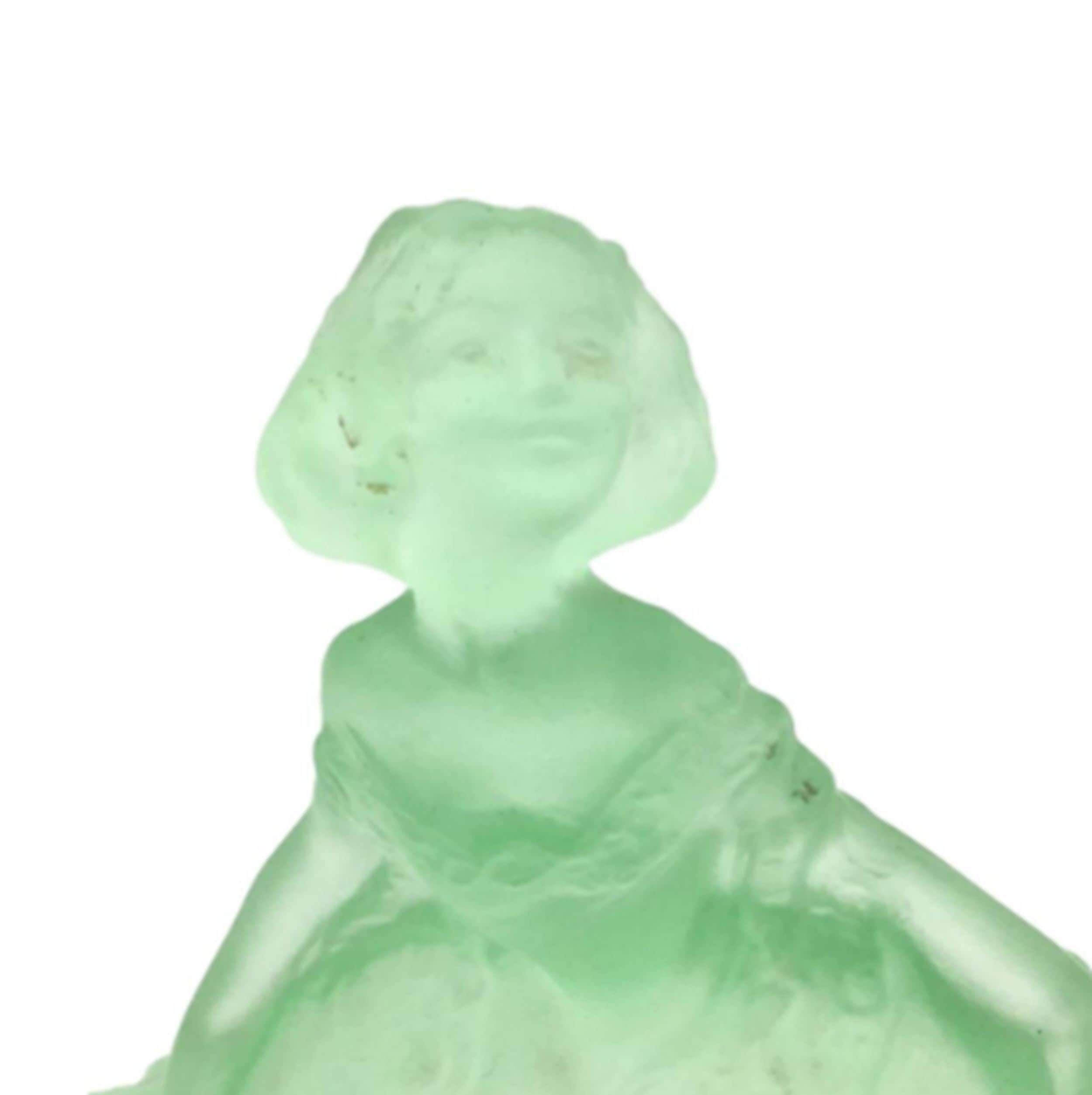 Ramses Paris Girl With Crinoline Glass Powder Jar Satin - Etsy