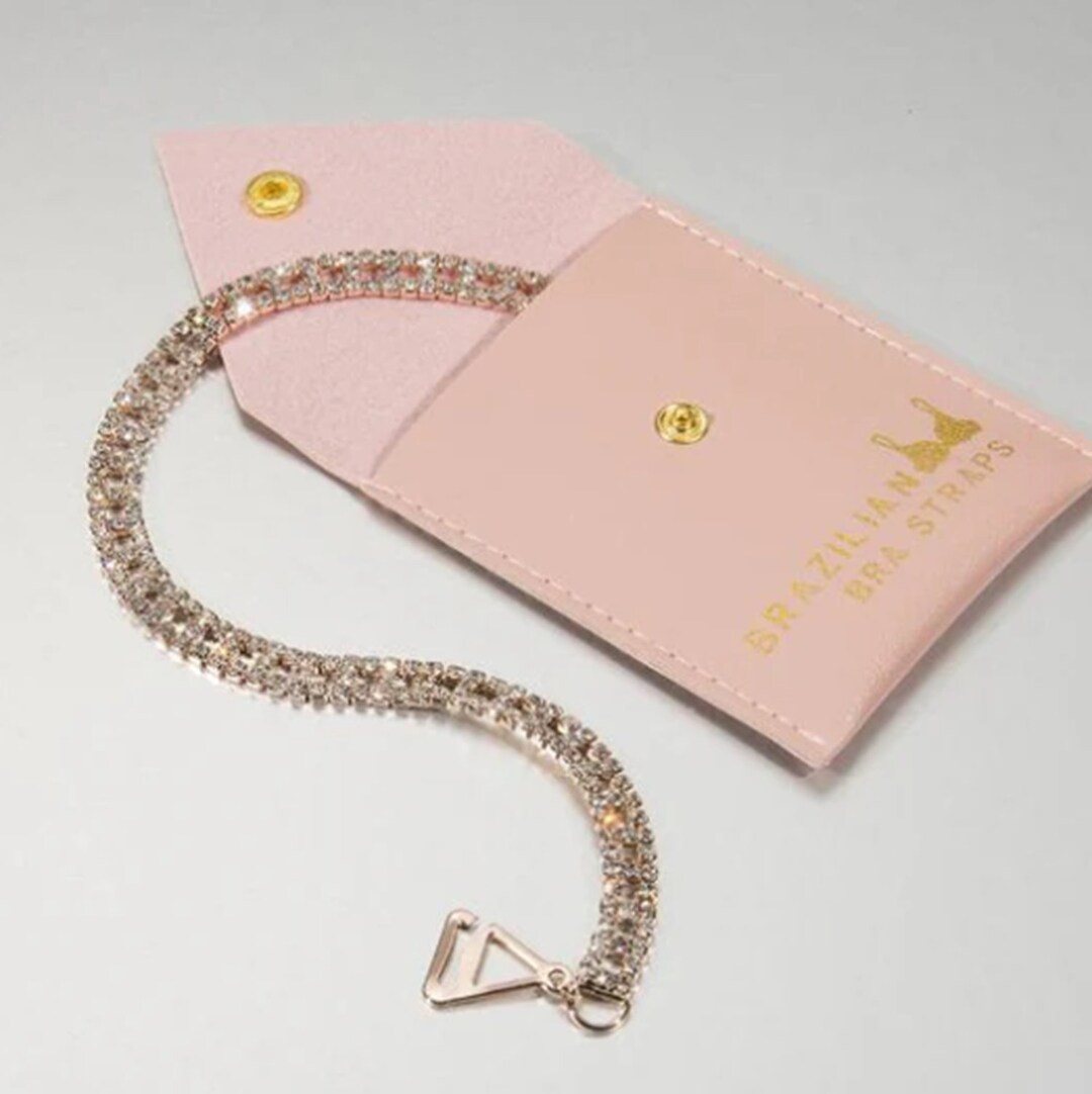 Brazilian Sofia Rose Gold Crystal Bra Straps | Pair | NWT - Etsy