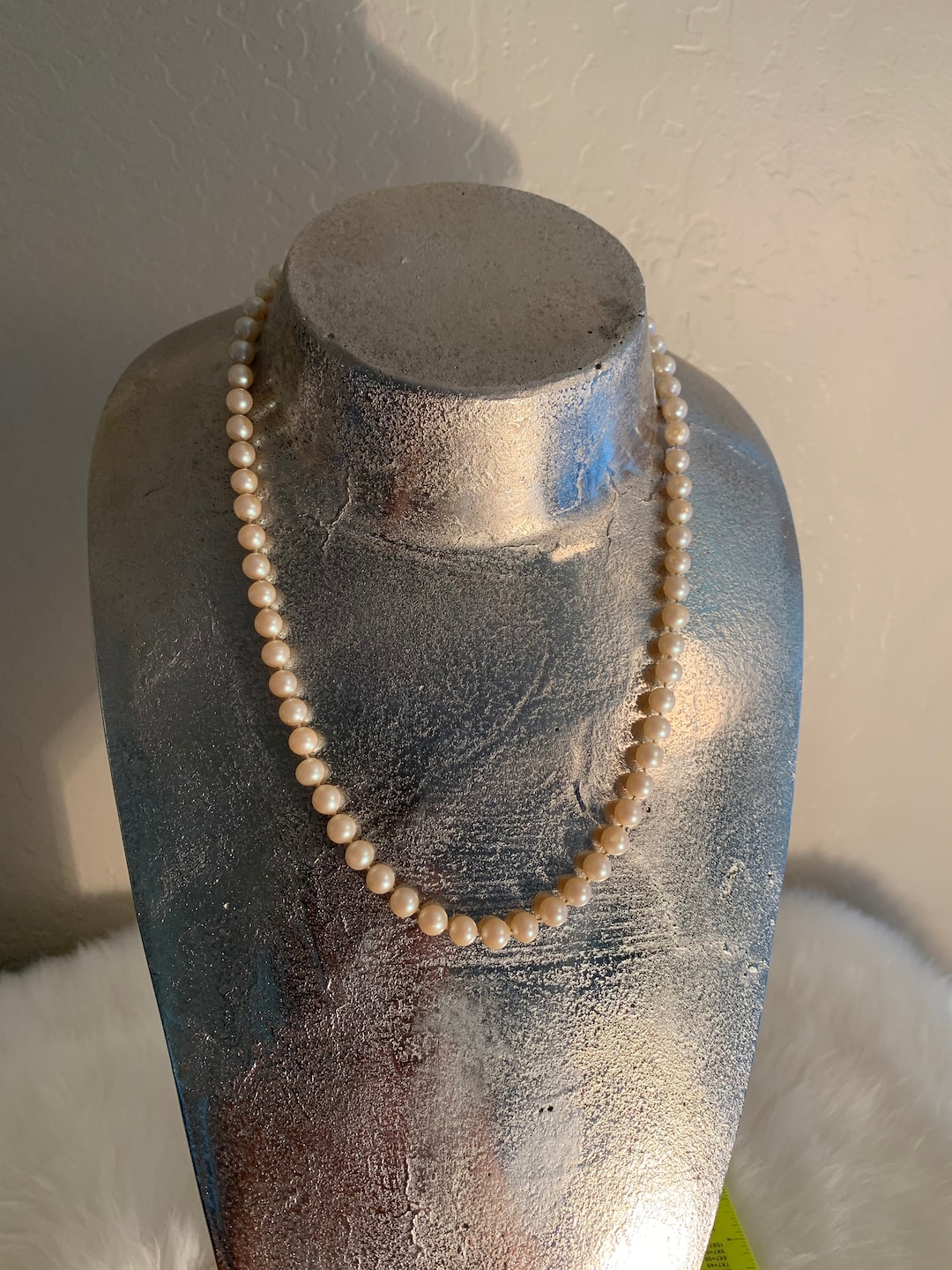 12" String of Pearls Necklace - Etsy