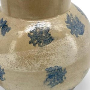 Spongeware Primitive Pitcher | 9" H | Handmade | Blue & White | Antique ...