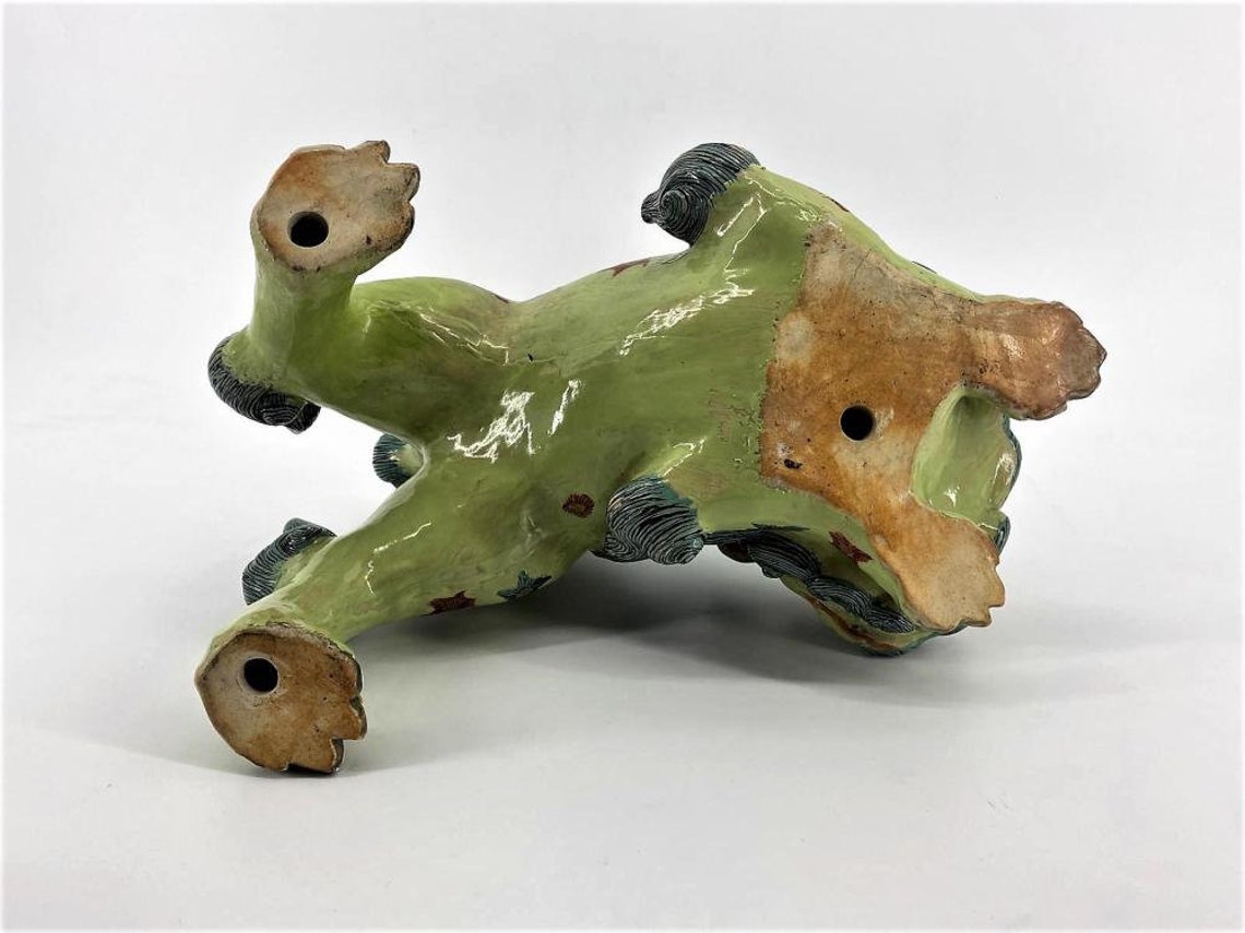 Japanse 19C Aote Ko Kutani Shishi Fu Dog Lion Antique - Etsy