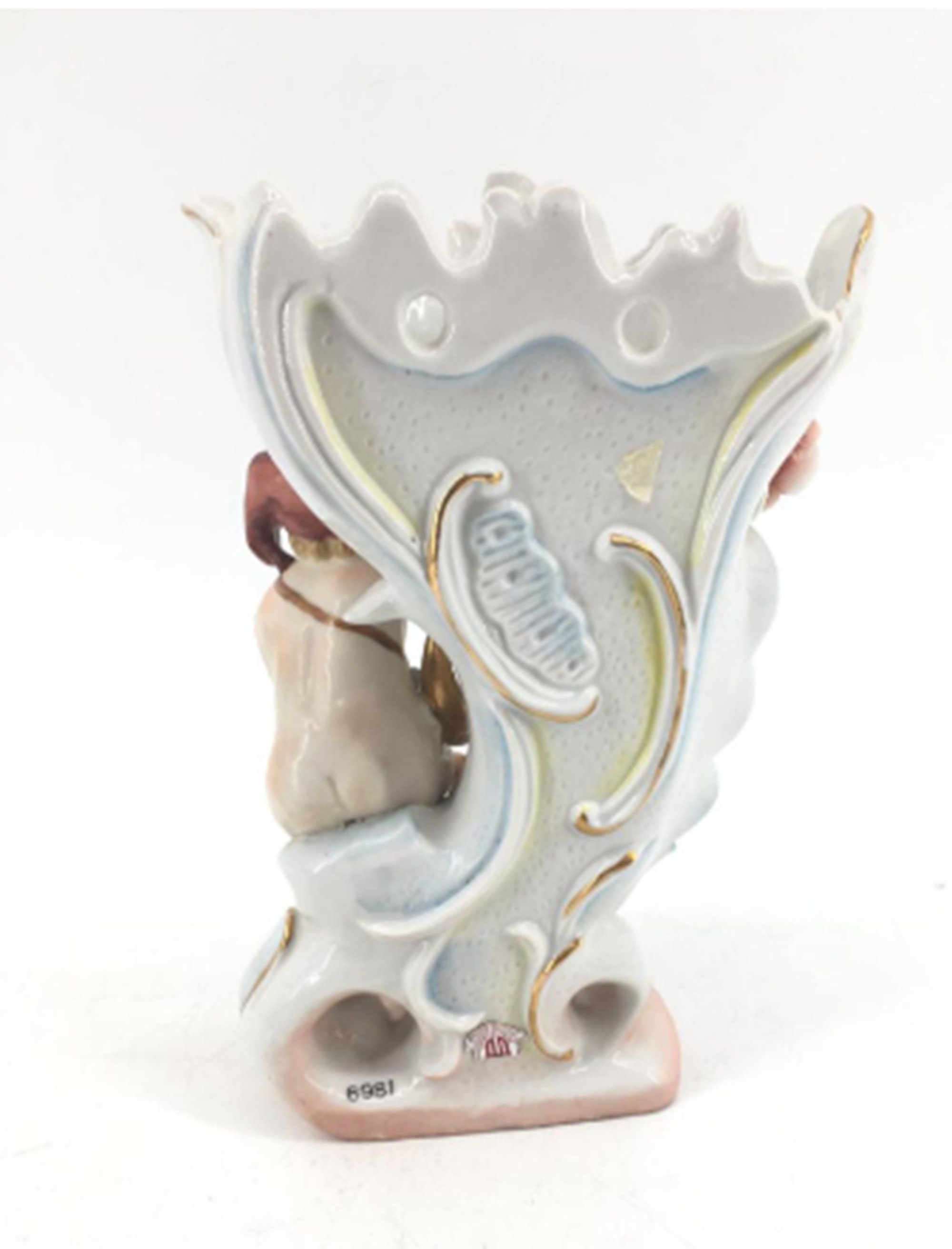 Marked Capodimonte Porcelain Cupid Vase Hand Painted in - Etsy