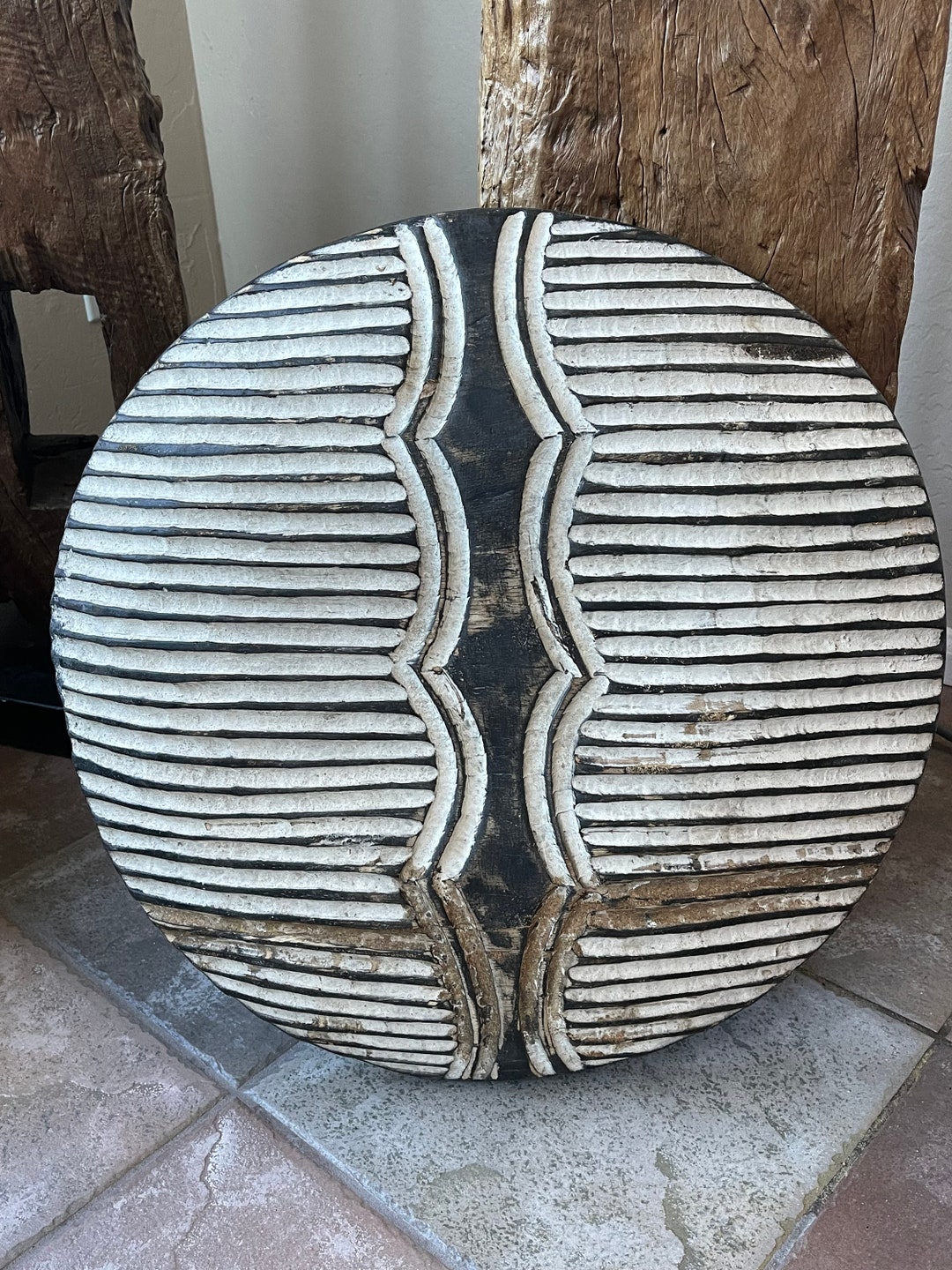 Cameroon Shield | Round | Antique - Etsy