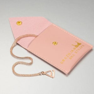 Brazilian Lola White Gold Bra Straps | Pair | Storage Pouch | NWT - Etsy