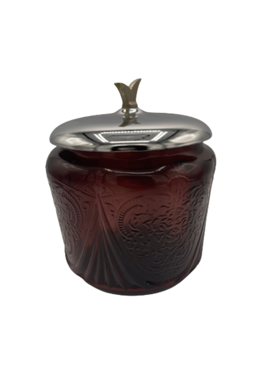 Hazel-atlas Royal Lace Cookie Jar | Amethyst | Vintage - Etsy