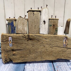Driftwood Big White Key Holder Cottages Wall Hanging Driftwood Decor ...