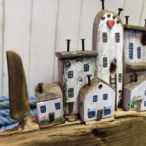Driftwood Big White Key Holder Cottages Wall Hanging Driftwood Decor ...
