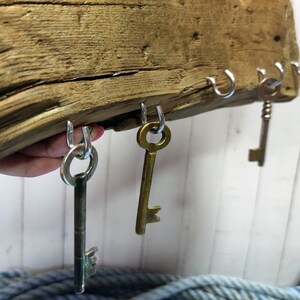 Driftwood Big White Key Holder Cottages Wall Hanging Driftwood Decor ...