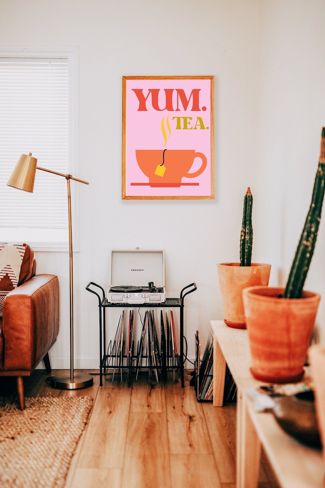 Tea Wall Art, Digital Download Print, Retro Colors Wall Decor, Large ...